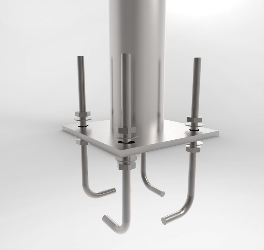 Pernos de Anclaje para Poste 12M