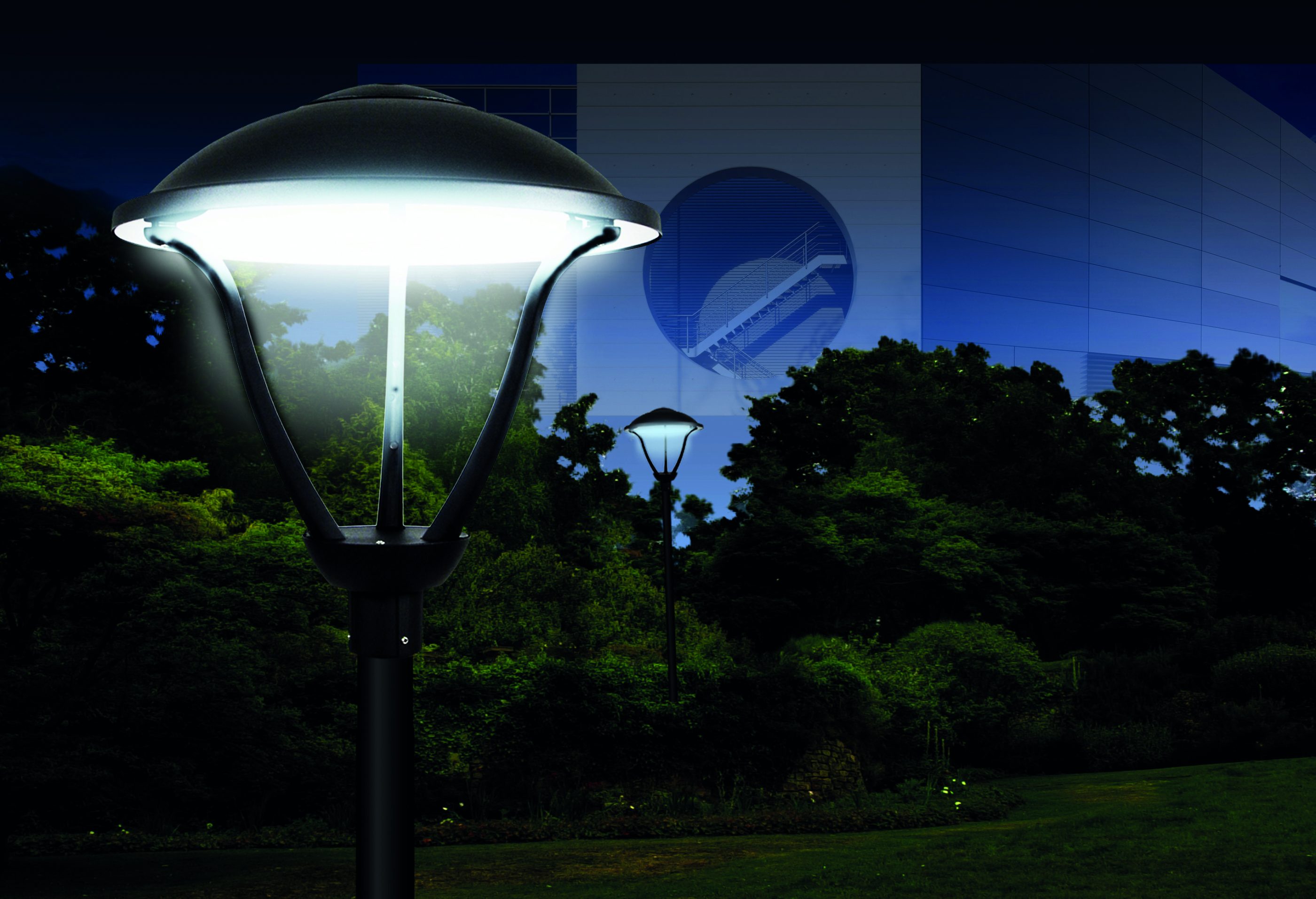 Luminaria de Parques y Plazas LED 60W | Iluminación para Jardín 60W ...